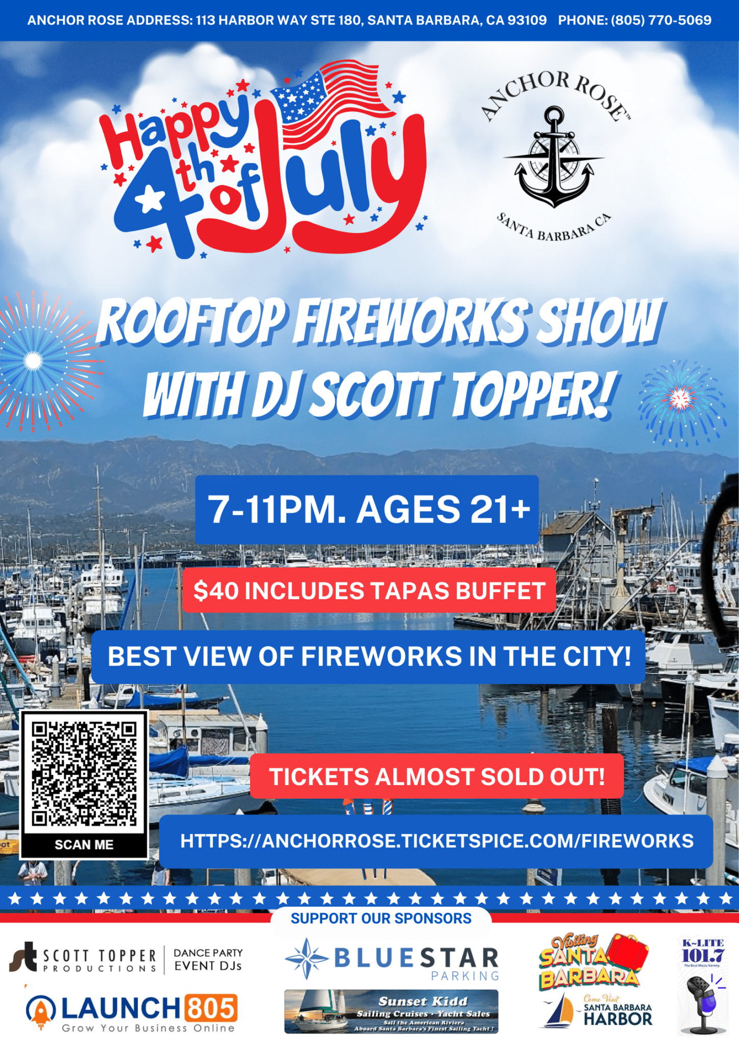 Santa Barbara Fireworks Rooftop Dance Party with DJ Scott Topper ...